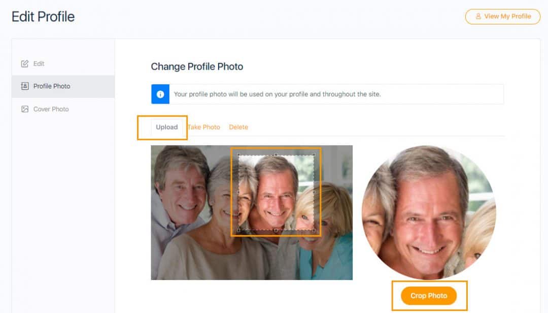 Adding a Profile Picture - Senior Chatters